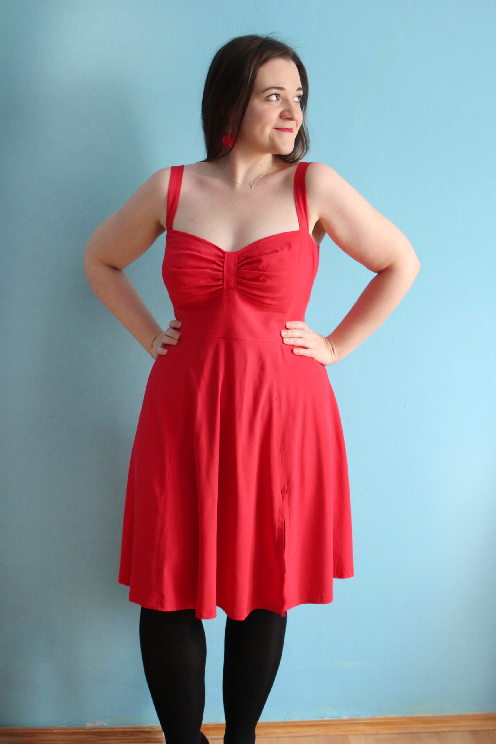 A little red dress: a modified Sew Love Patterns Joelle dress – me-made ...