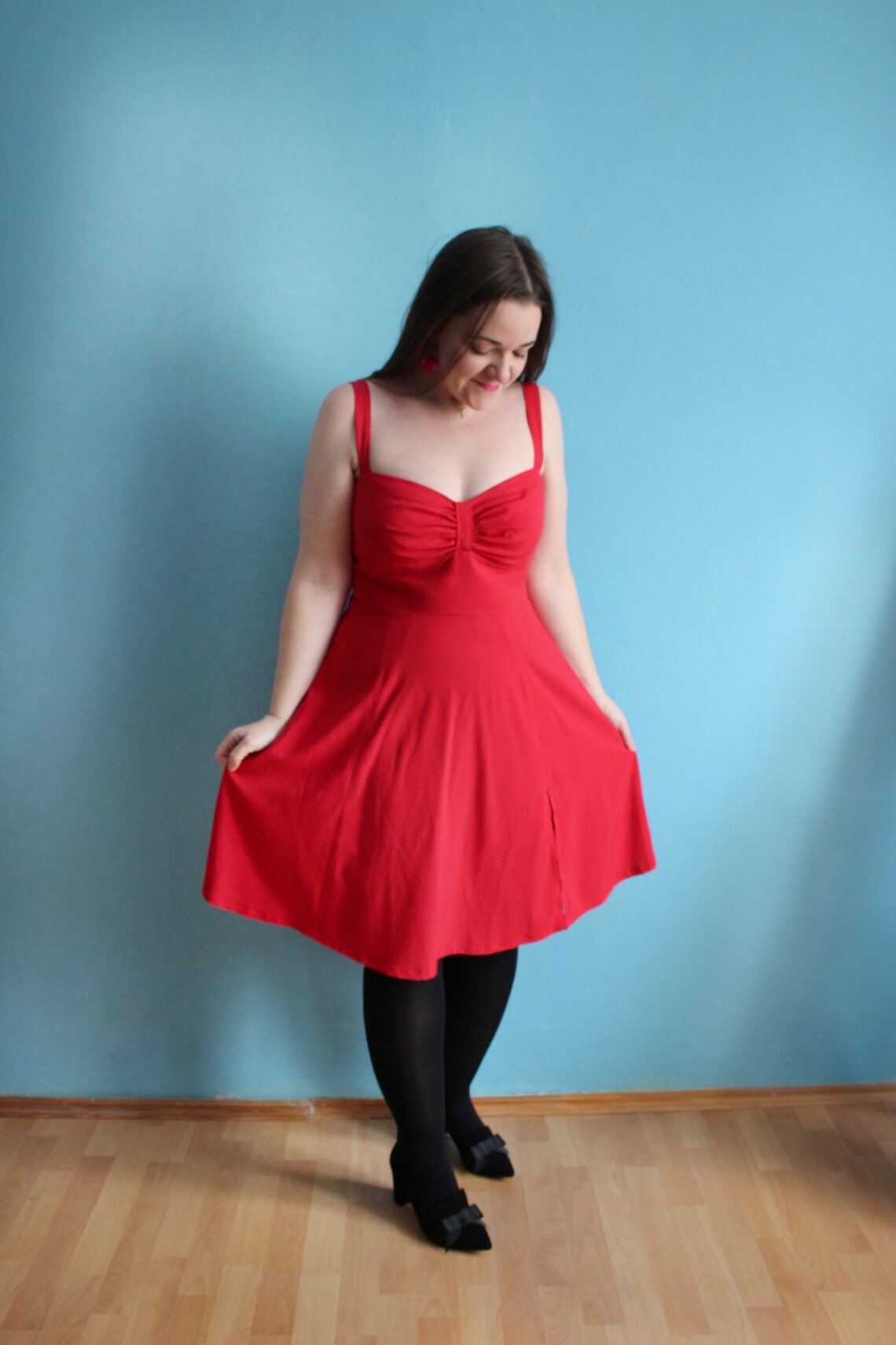 A little red dress: a modified Sew Love Patterns Joelle dress – me-made ...
